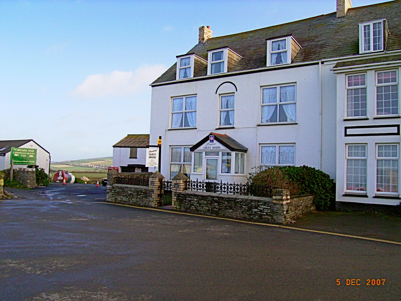 PENDRIN GUEST HOUSE (5 Day Weather Forecast For Tintagel)